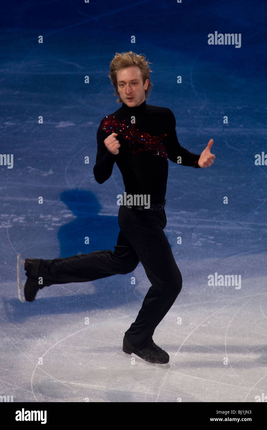 Evgeni Plushenko (RUS), Men's silver medalist, during the Figure ...