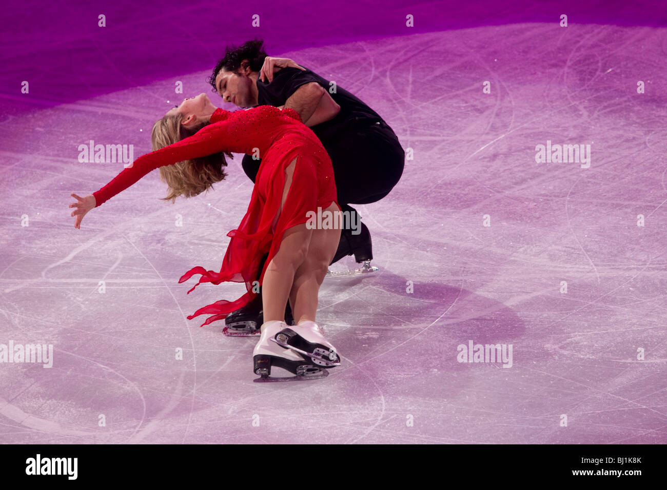 Tanith Belbin and Benjamin Agosto (USA) ice dancers during the Figure ...