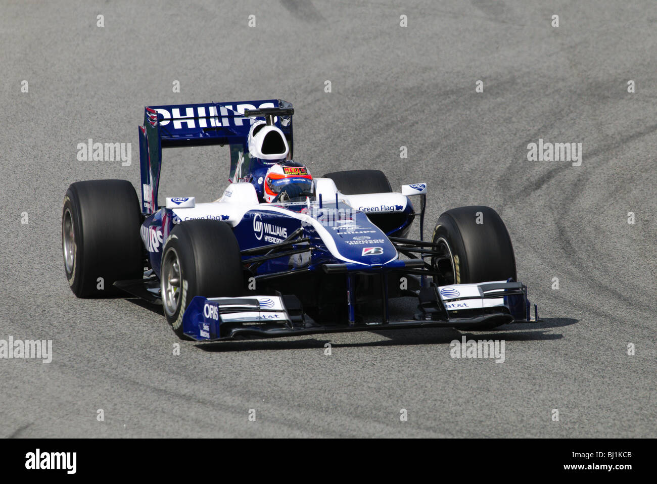 Rubens Barrichello (BRA) in the Williams FW 32 race car during Formula ...