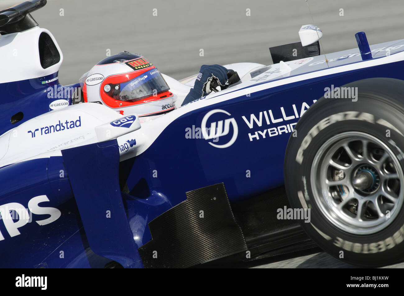 Rubens Barrichello (BRA) in the Williams FW 32 race car during Formula ...