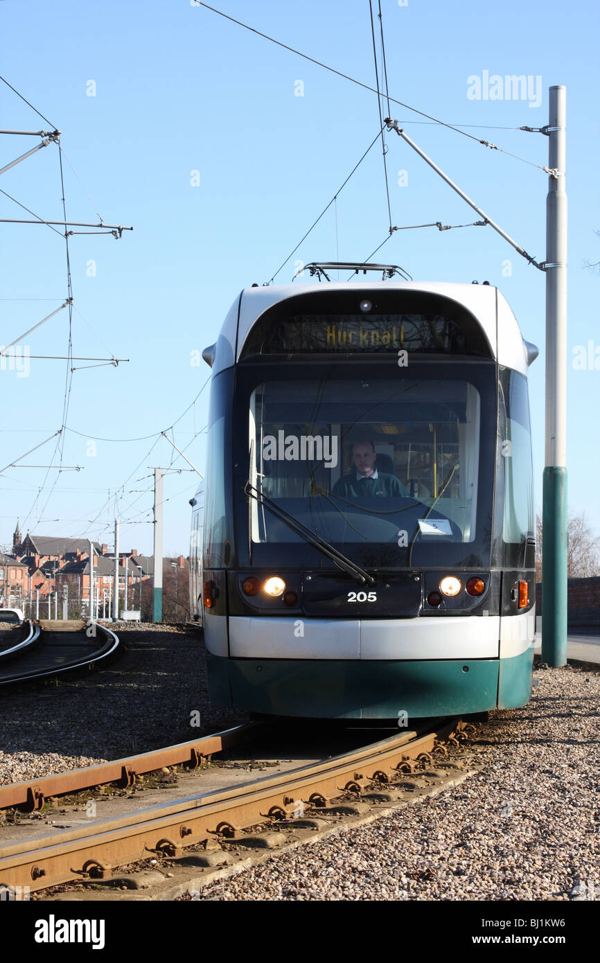 Nottingham Express Transit (NET) modern tram system Stock Photo - Alamy