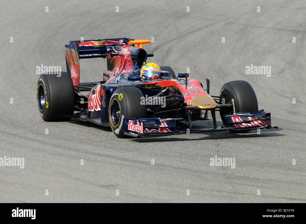 Sebastien BUEMI (SUI) in the Toro Rosso STR5 race car during Formula 1 ...