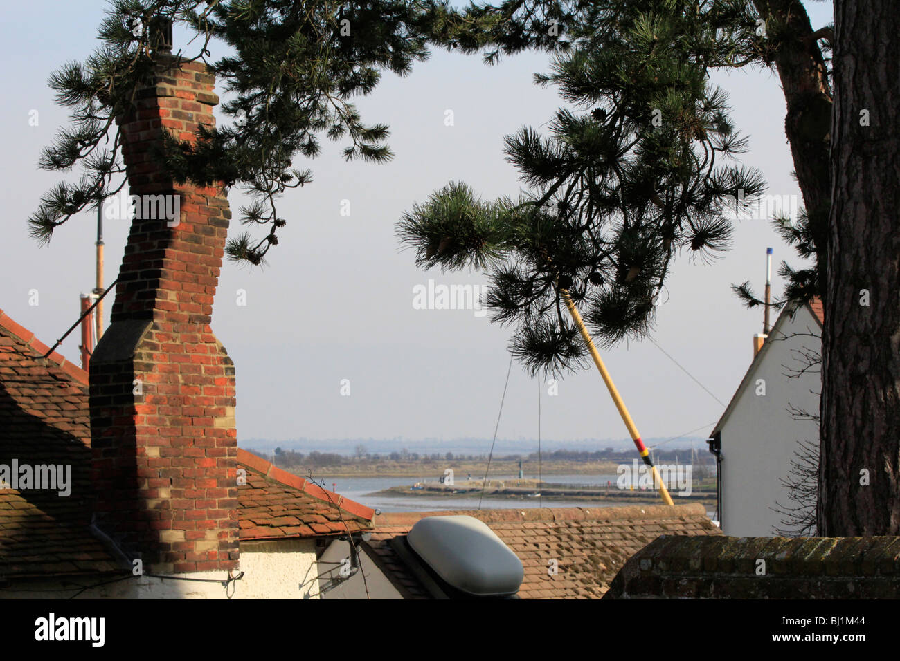 crooked brick chimney Maldon town centre essex england uk gb Stock ...