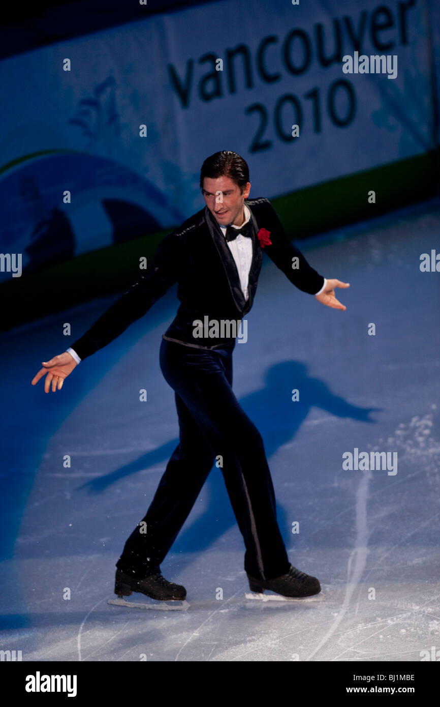 Evan Lysacek (USA), Men's gold medalist, during the Figure Skating Gala ...
