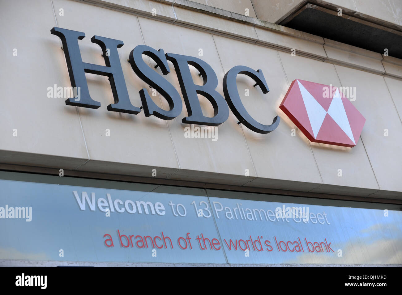HSBC bank sign England Uk Stock Photo - Alamy