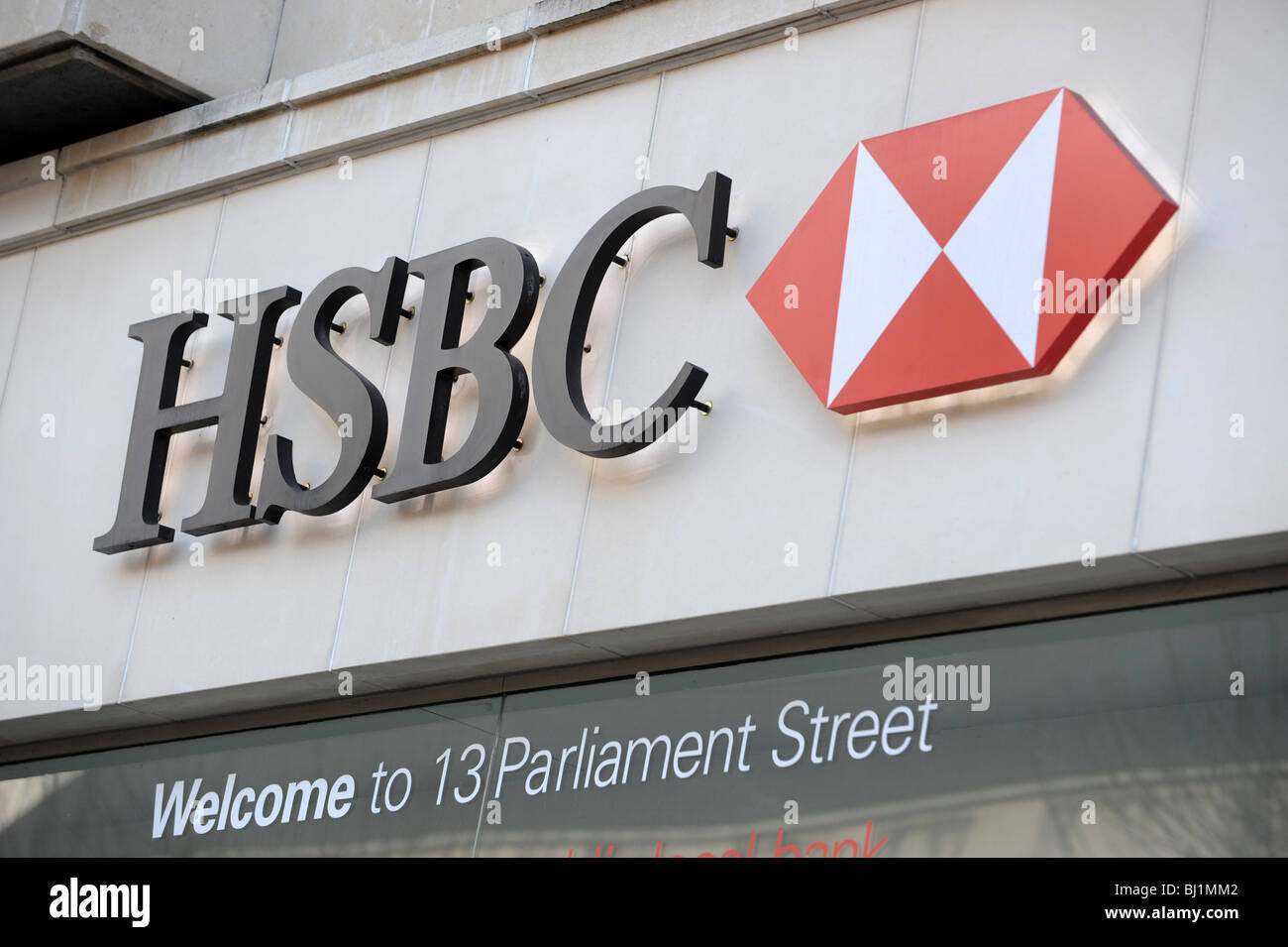 HSBC bank sign England Uk Stock Photo - Alamy