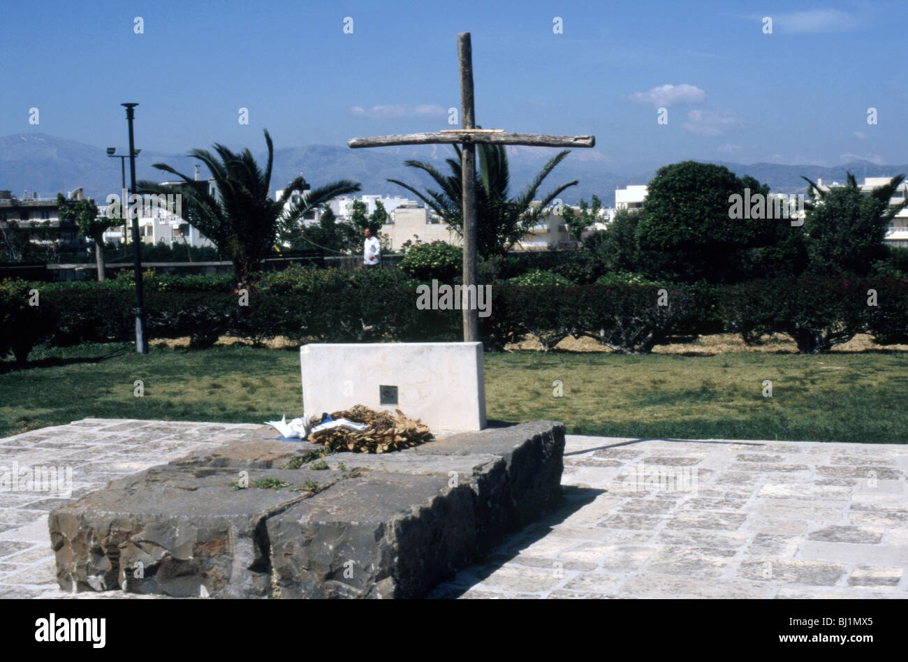 Greece, Crete, Tomb, of, Nikos, Kazantzakis Stock Photo - Alamy