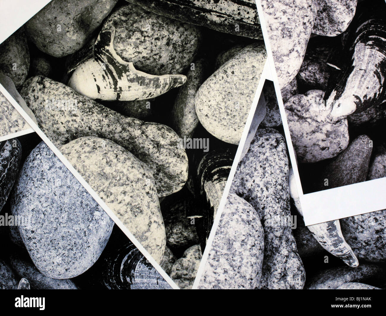 Black and white prints showing various tones - sorting art prints Stock ...