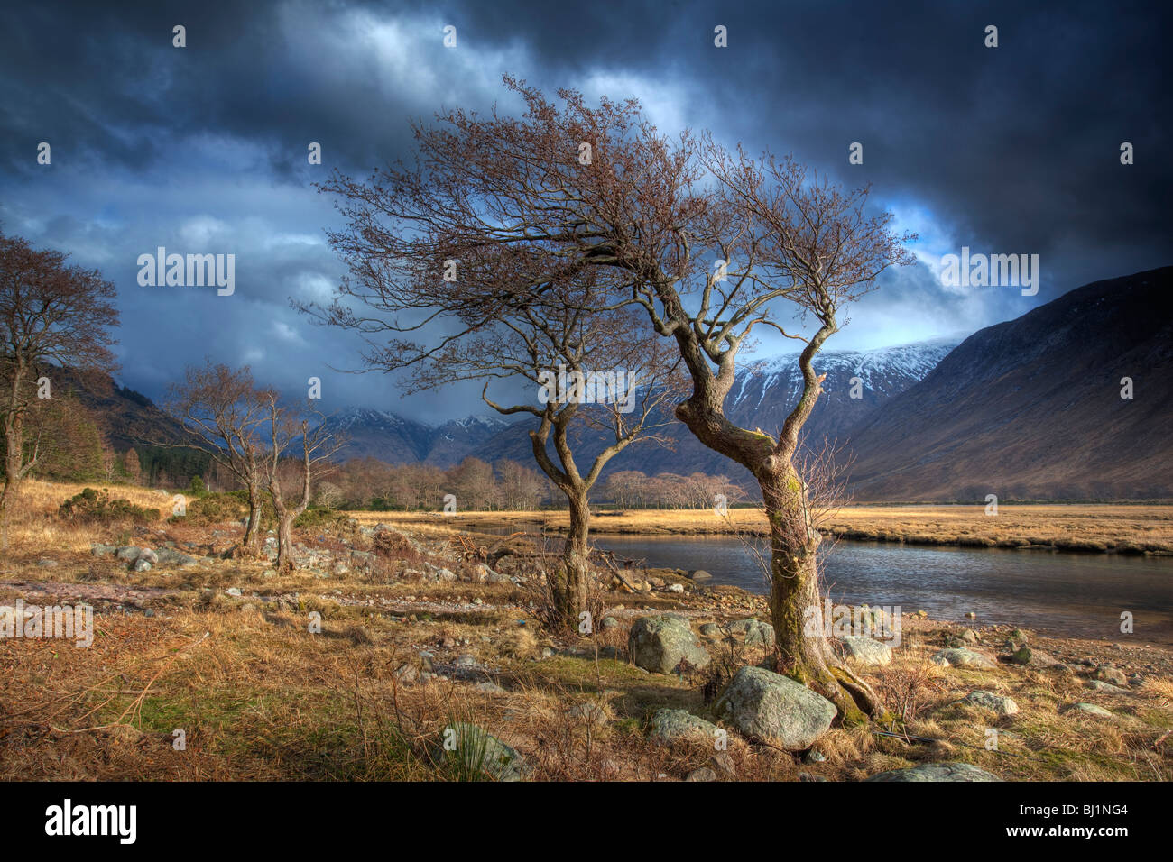 Dramatic light and scene of Loch Etive, Scotland Stock Photo - Alamy