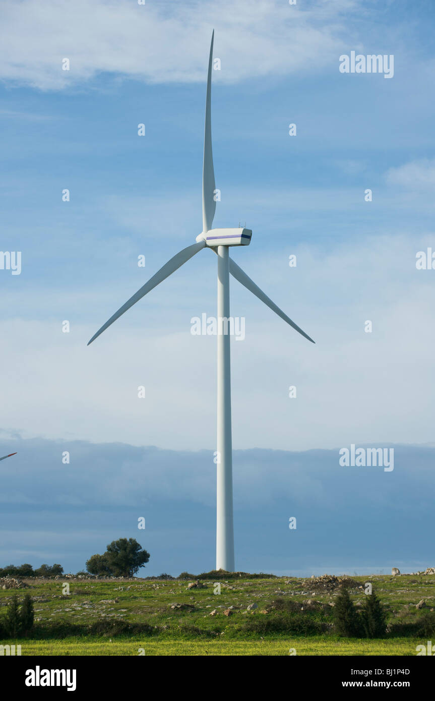 wind turbine power generation in South Italy, Apulia Stock Photo - Alamy
