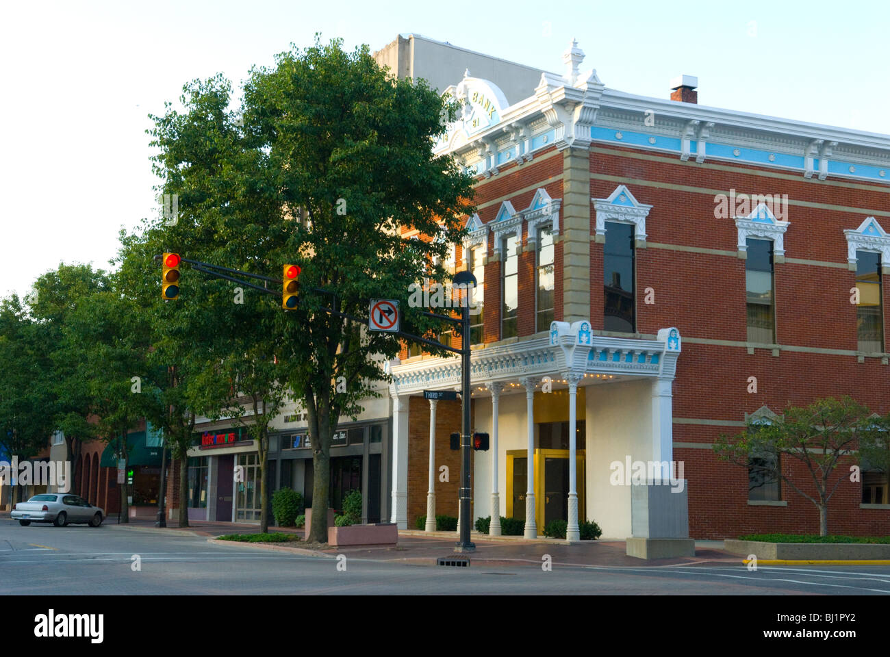 Downtown Columbus Indiana Stock Photo - Alamy