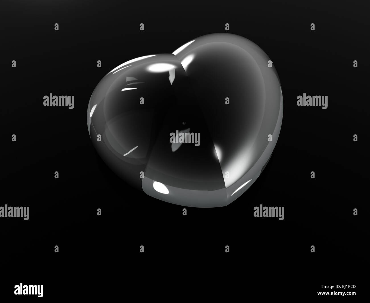 Illustration of drop as valentine heart shape Stock Photo - Alamy