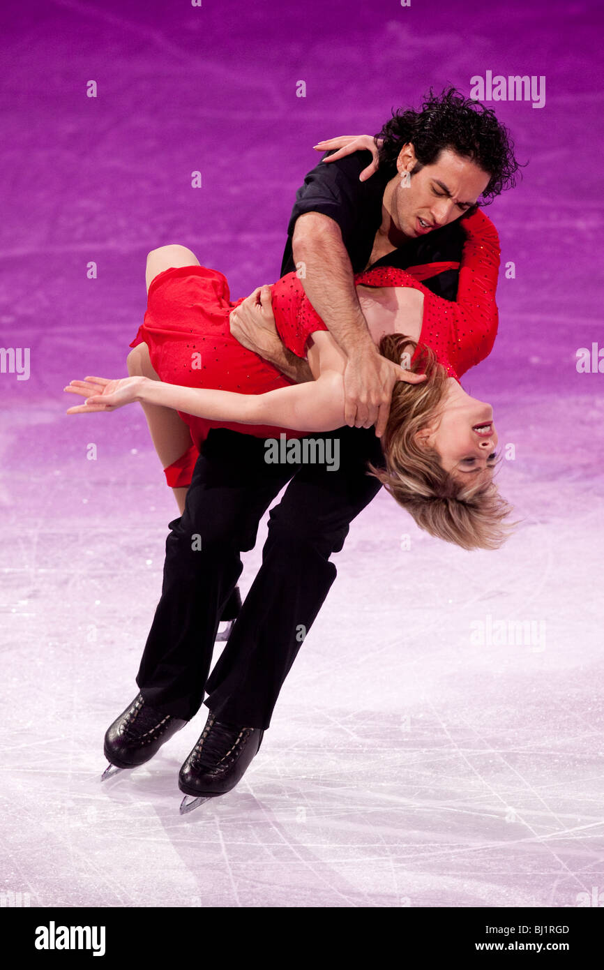 Tanith Belbin and Benjamin Agosto (USA) ice dancers during the Figure ...
