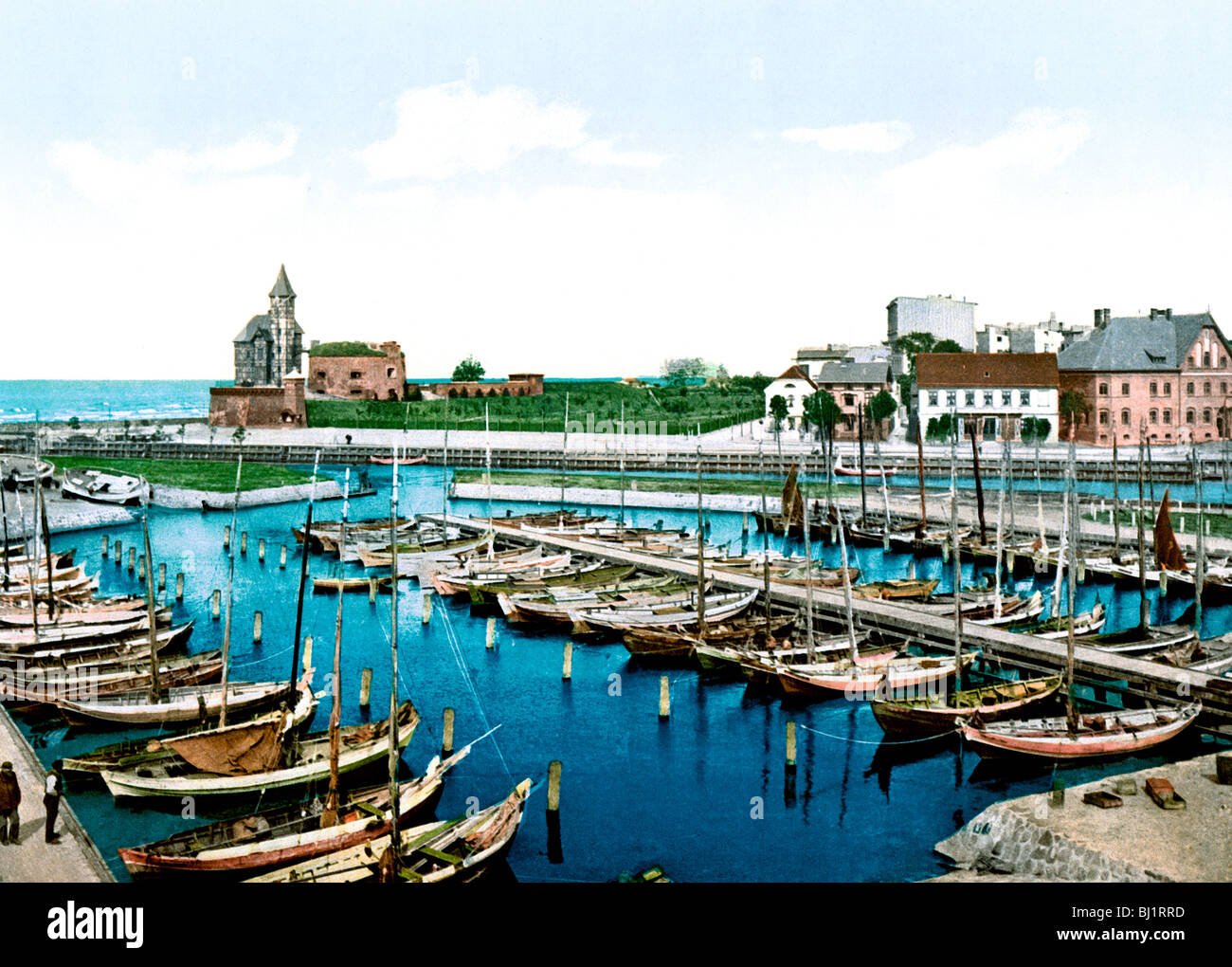 Hafen und Logstation Colberg Stock Photo - Alamy