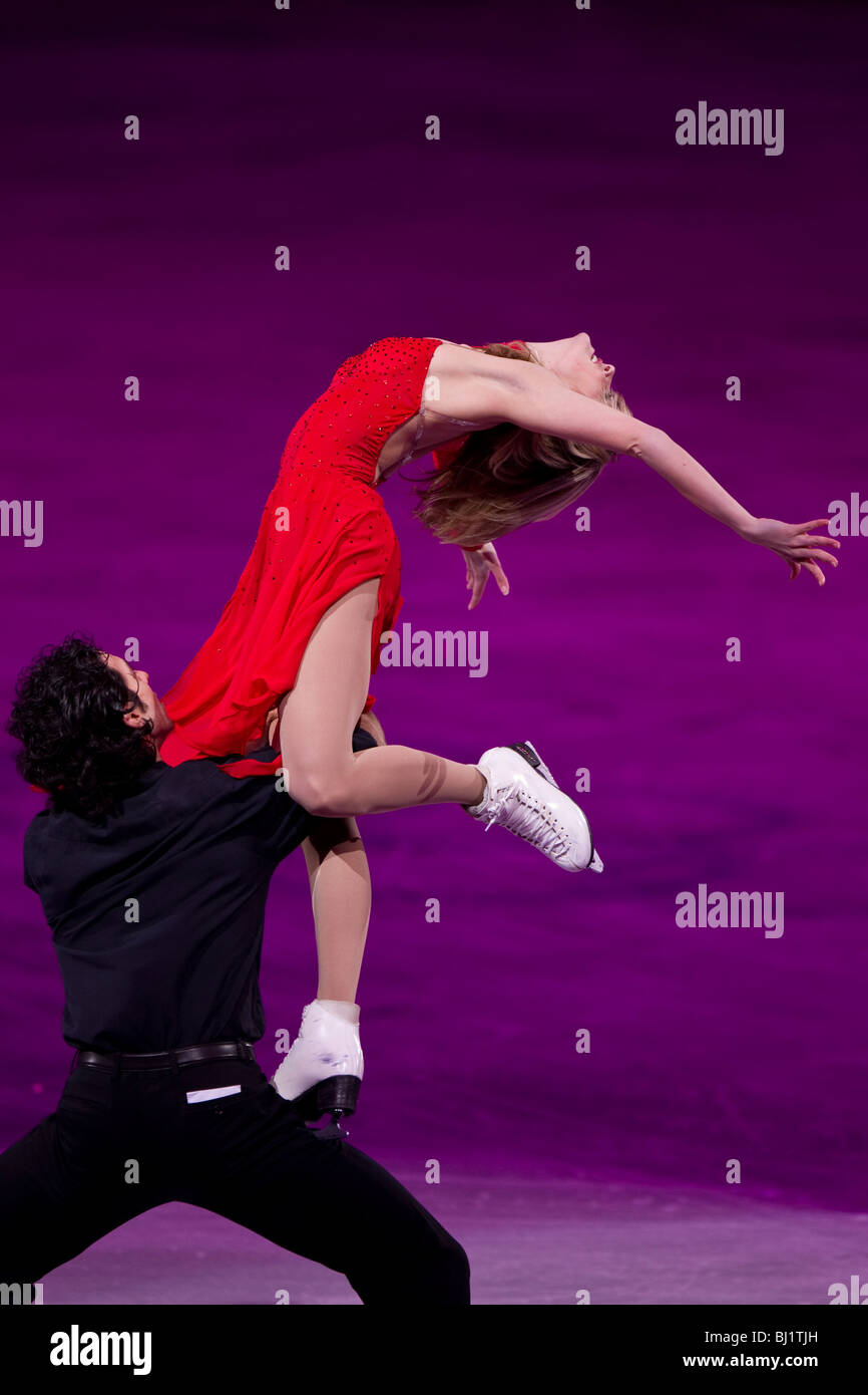 Tanith Belbin and Benjamin Agosto (USA) ice dancers during the Figure ...