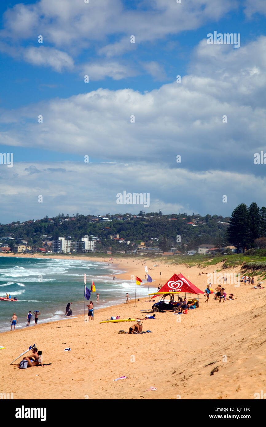 australian narrabeen beach, sydney northern beaches,australia Stock ...