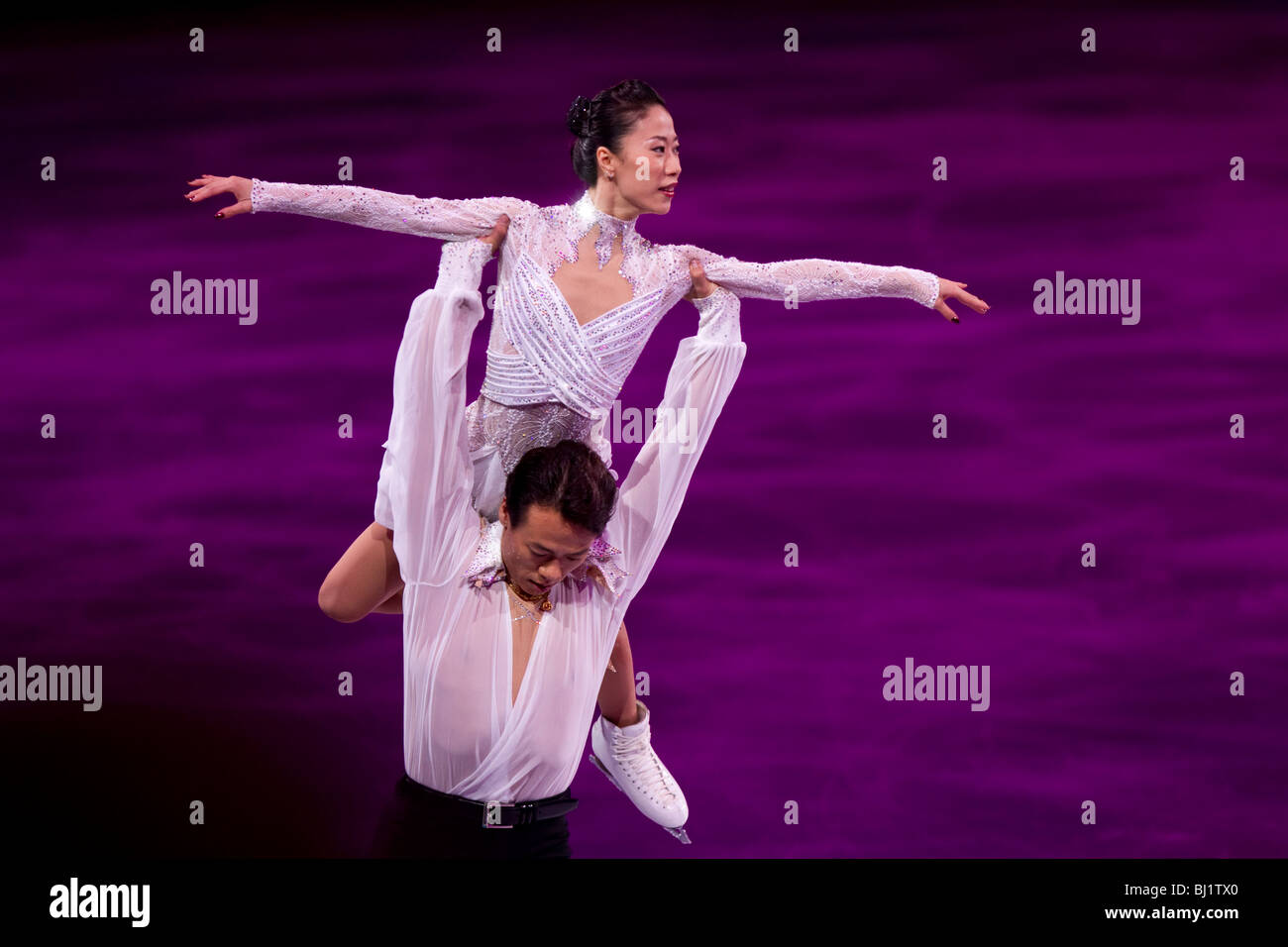 Shen Xue and Zhao Hongbo (CHN) Pairs gold medalist during the Figure ...