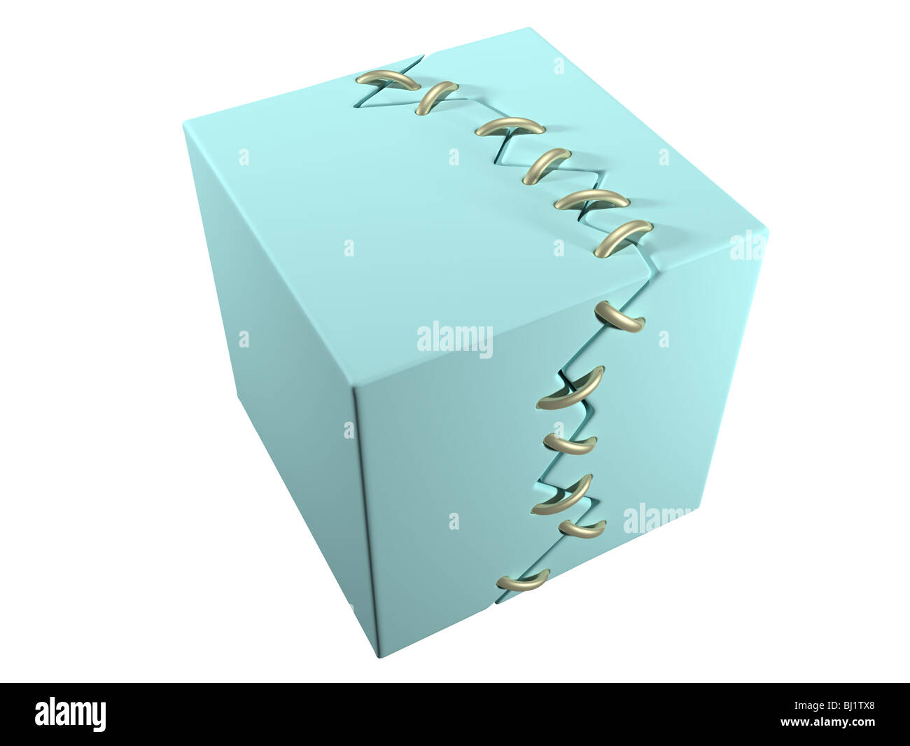 The conceptual image of repairing of broken thing (cube Stock Photo - Alamy