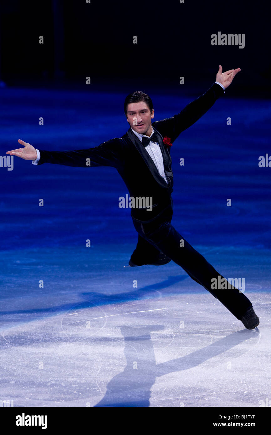 Evan Lysacek (USA), Men's gold medalist, during the Figure Skating Gala ...