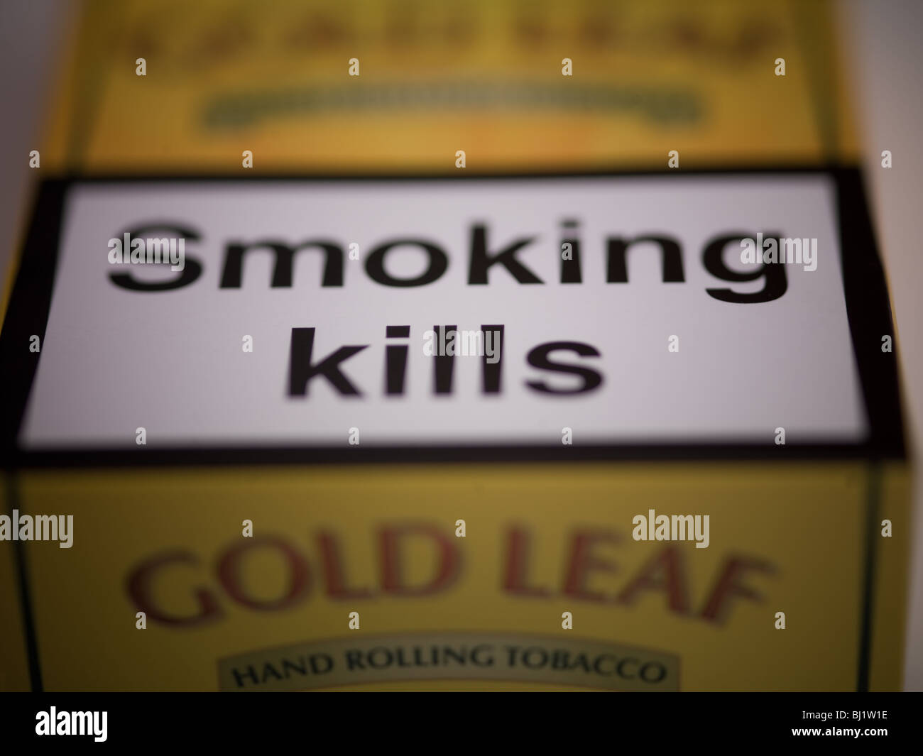 Tobacco health warning Stock Photo - Alamy