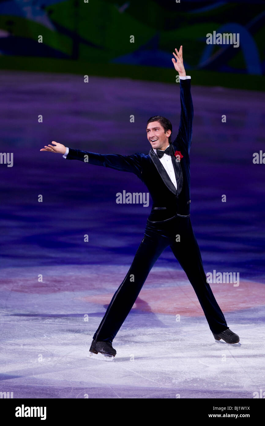 Evan Lysacek (USA), Men's gold medalist, during the Figure Skating Gala ...