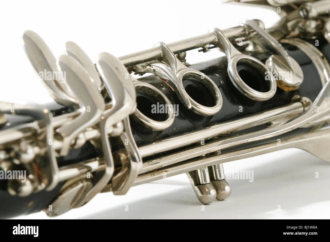 Close up of keys on an old clarinet Stock Photo - Alamy