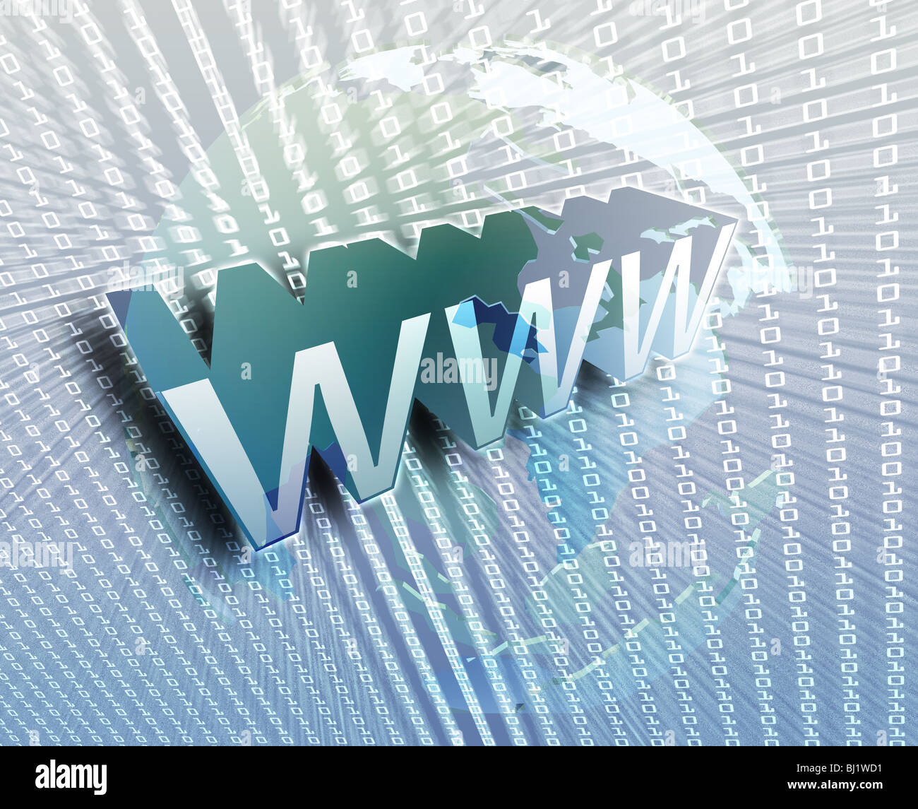 WWW Internet, online digital abstract wallpaper illustration Stock ...