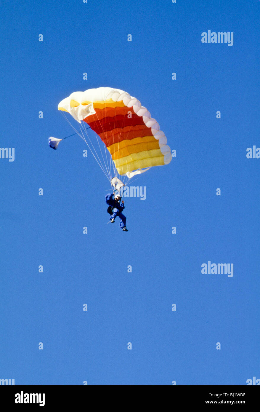 skydiver parachute glide fly sky float color sport fun recreation ...