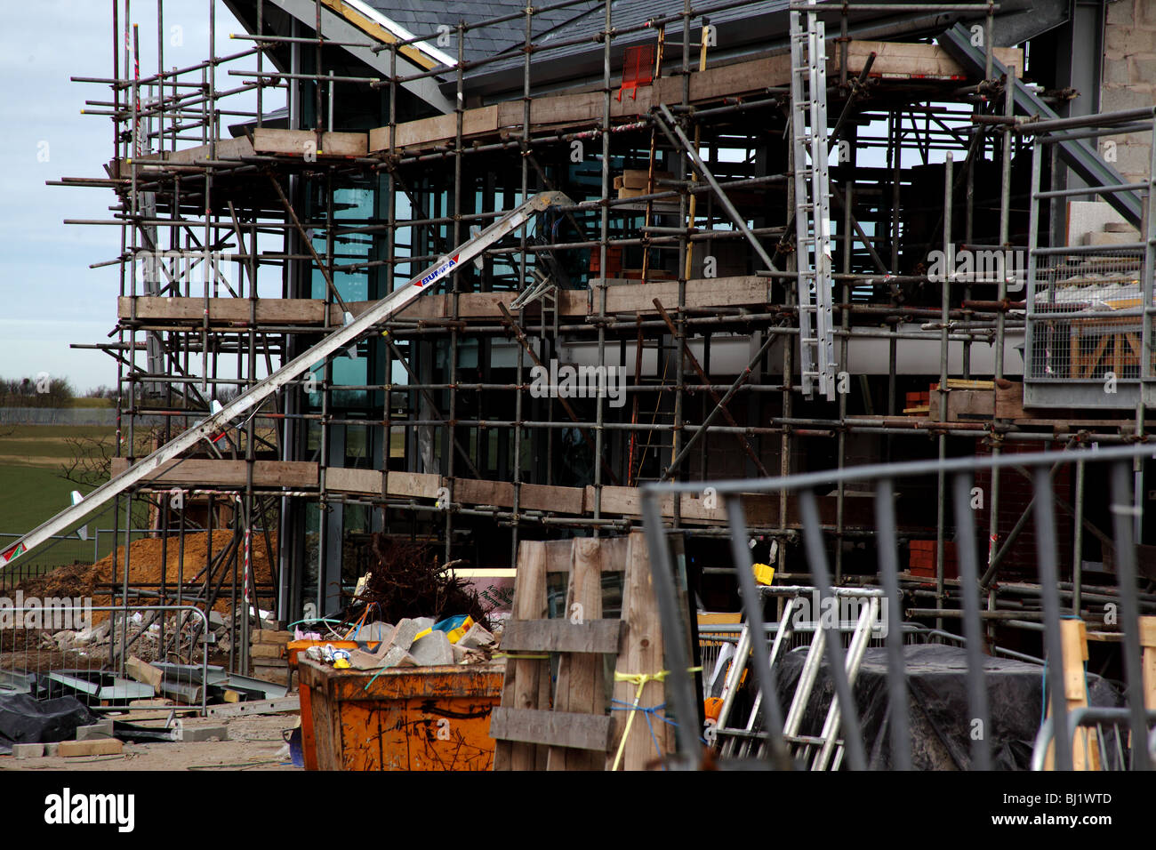 scaffolding on a construction site Stock Photo - Alamy