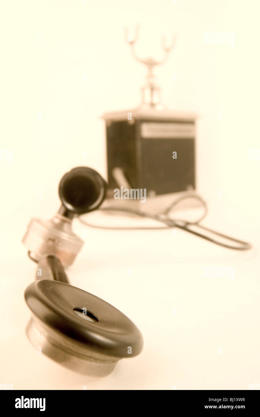 Old telephone 1900 hi-res stock photography and images - Alamy