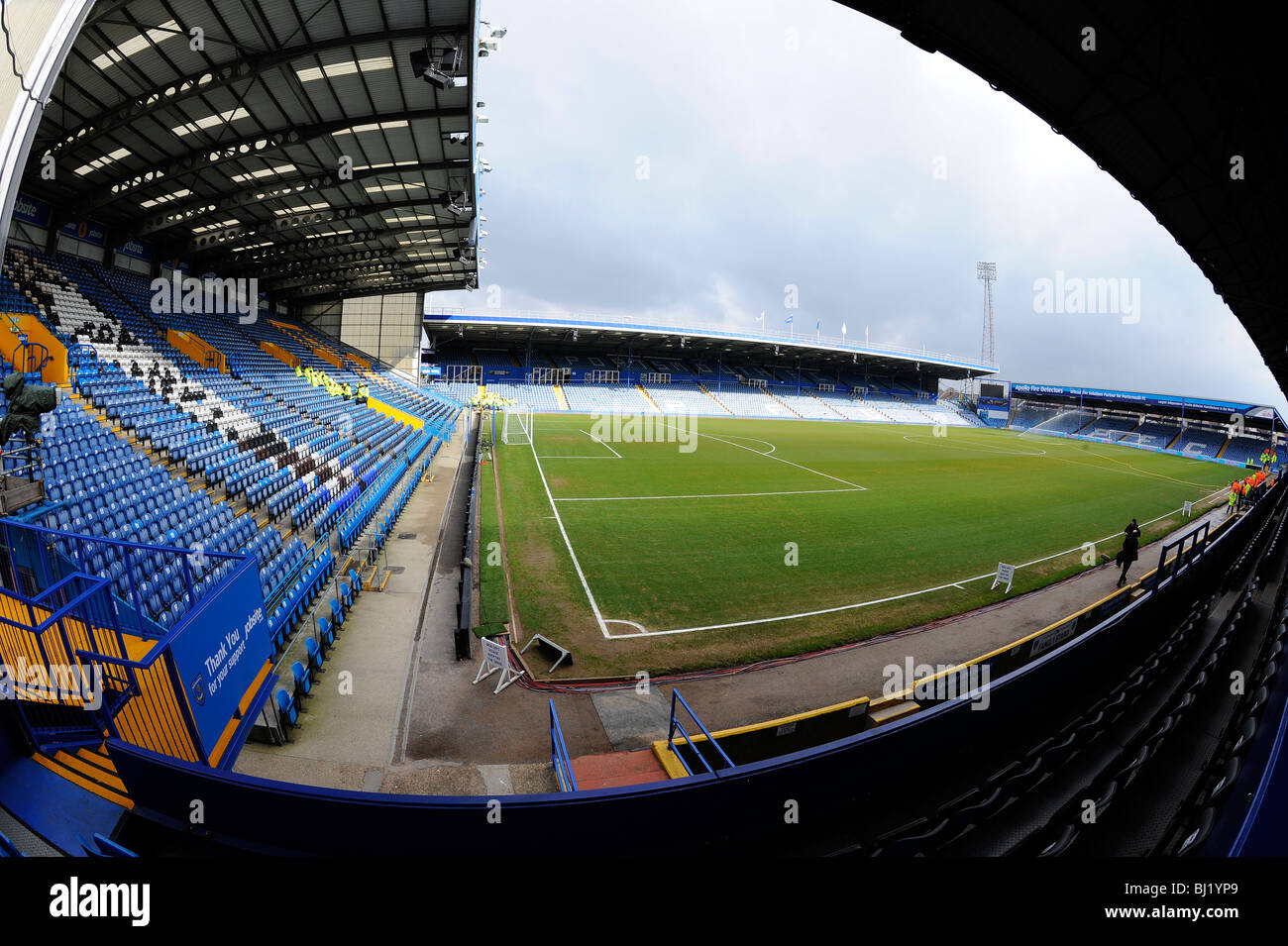 View inside Fratton Park Stadium, Portsmouth. Home of Portsmouth ...