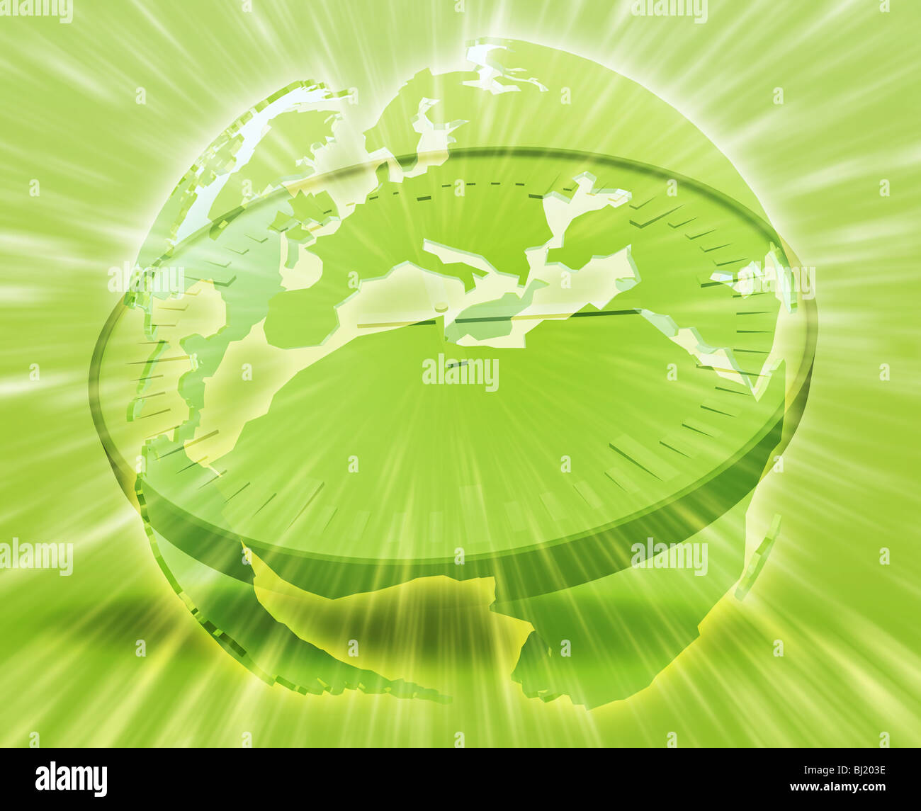 Time management worldwide Europe concept abstract illustration Stock ...