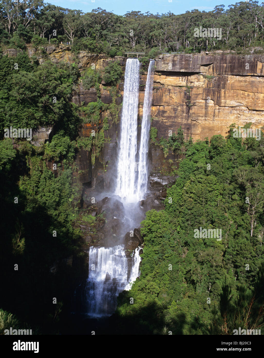 View of the 81 metre Fitzroy Falls in Morton National Park Stock Photo ...