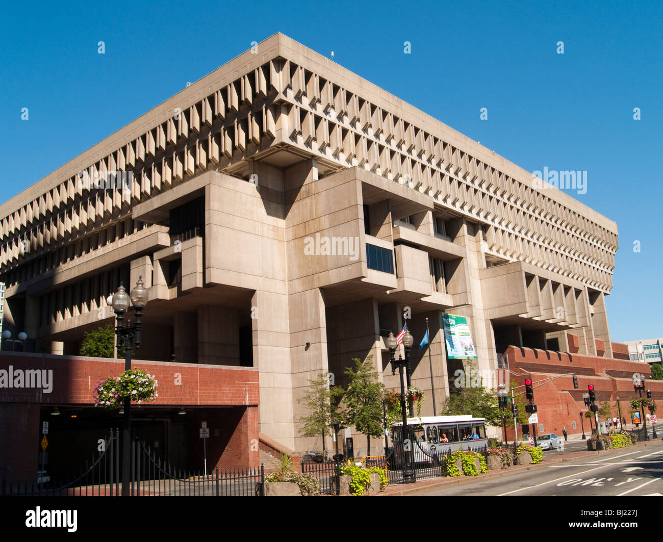 Boston City Hall, on Government Plaza in Boston Massachusetts USA Stock ...
