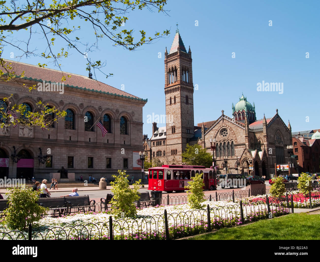 The Gothic Old South Church and Copley Square in Boston Massachusetts ...