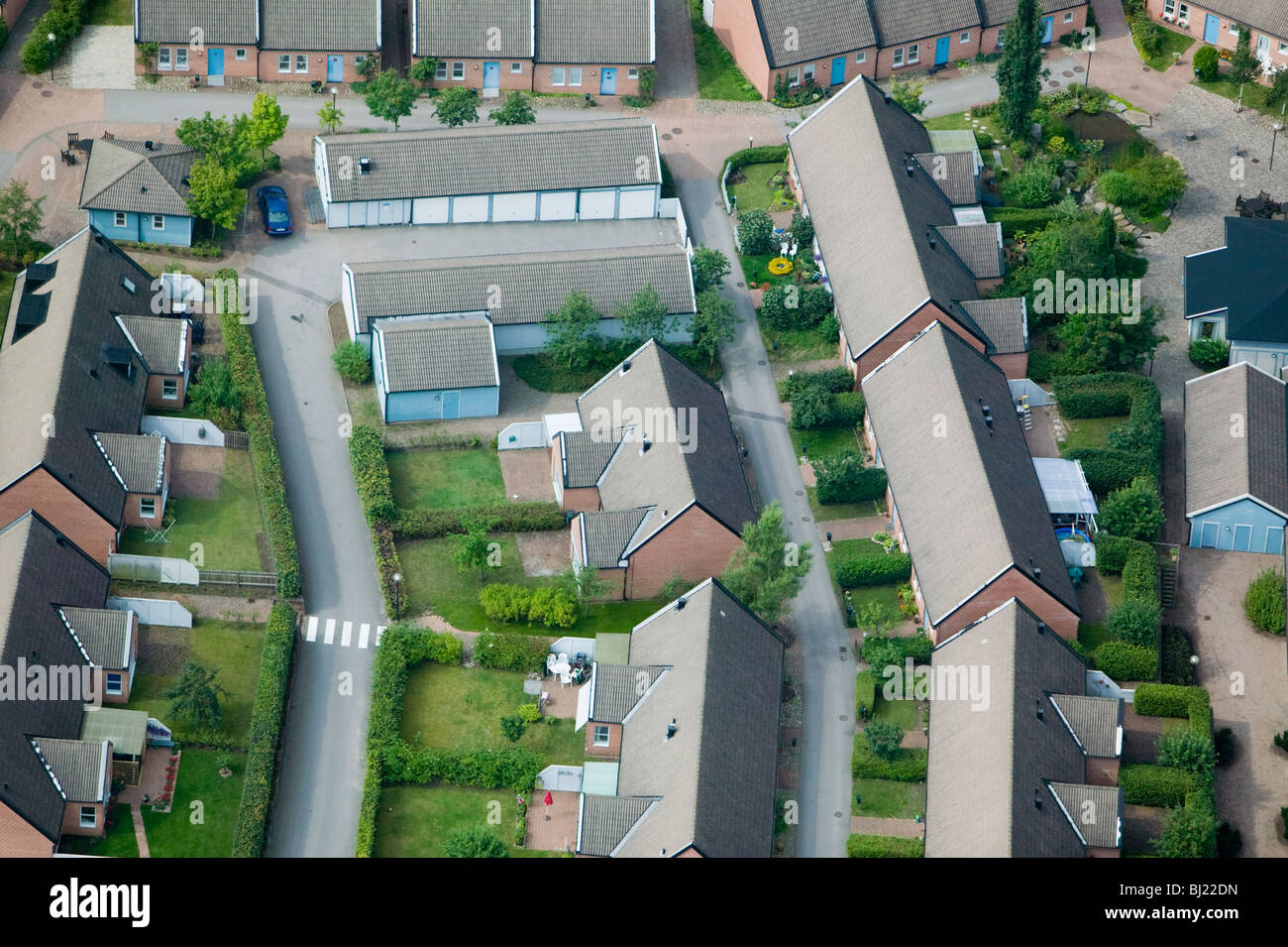 Residential area from above Stock Photo - Alamy