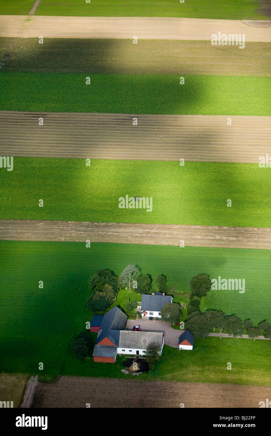 A farm and fields Stock Photo - Alamy