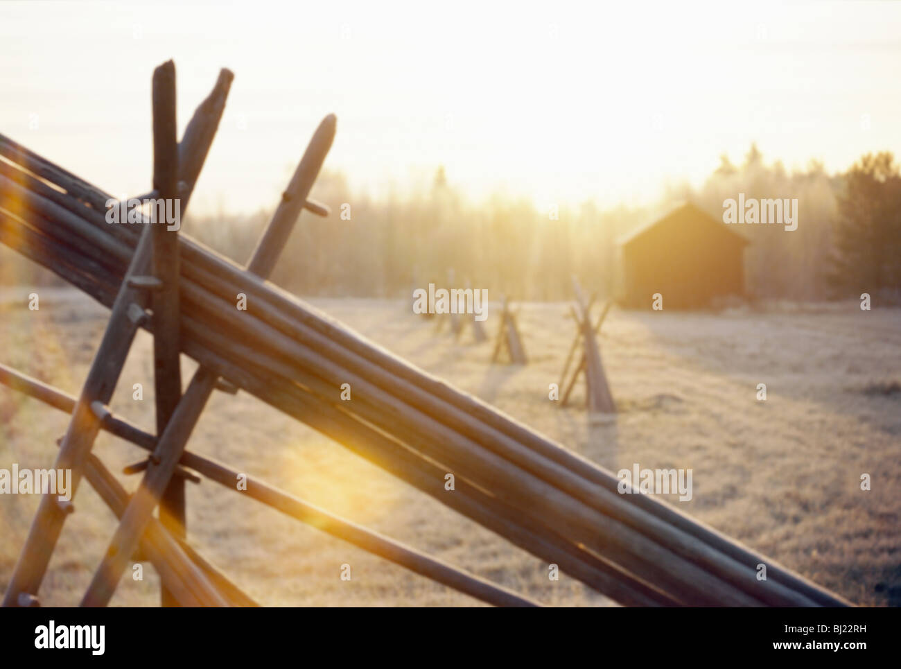 Hay drying racks hi-res stock photography and images - Alamy