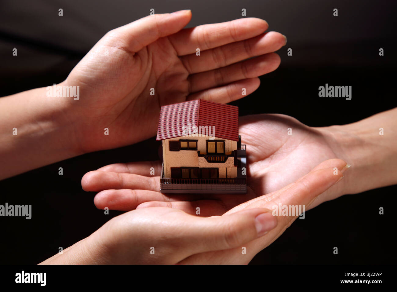 People holding architectural model,still life Stock Photo - Alamy