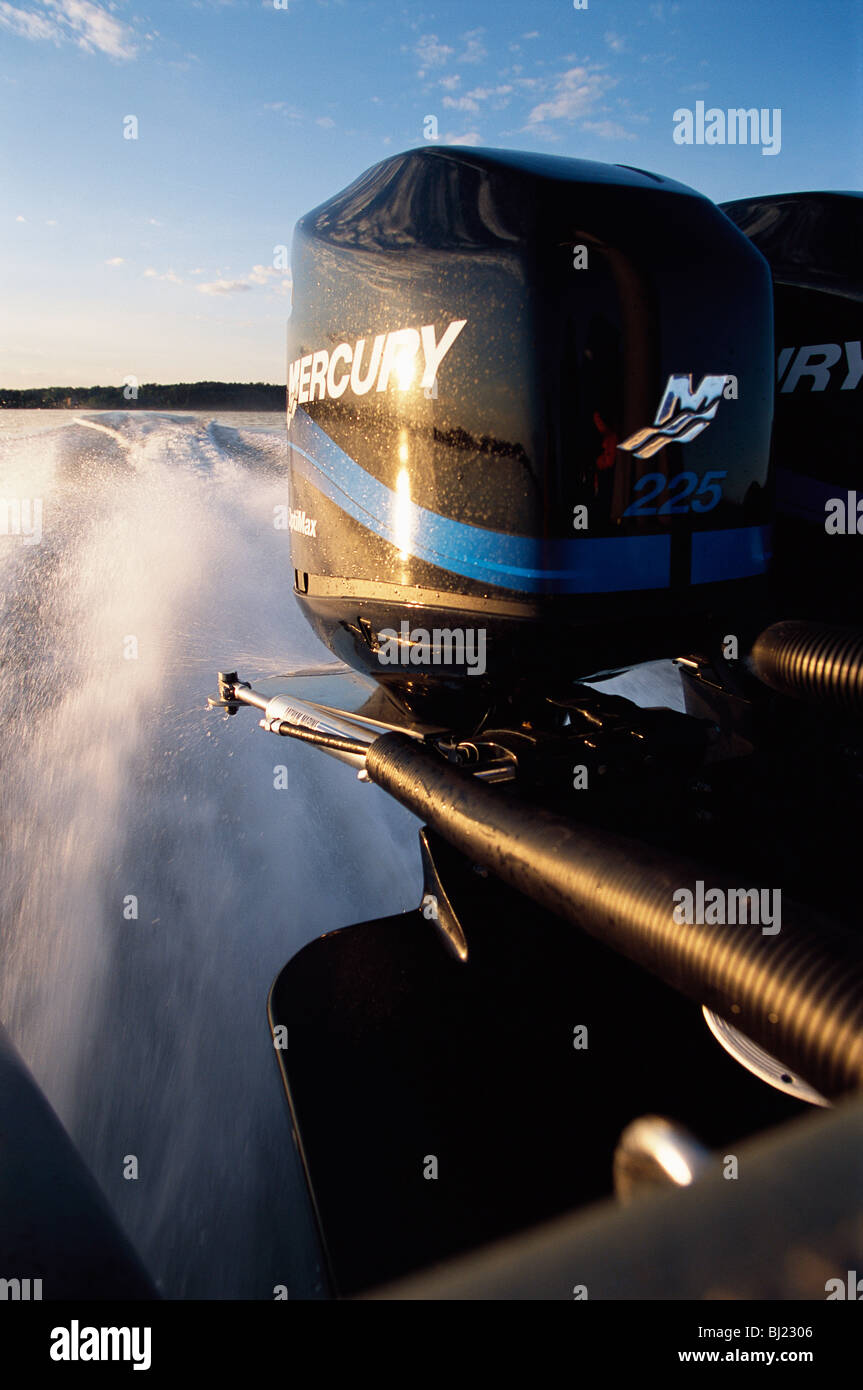 A motorboat speeding, Sweden Stock Photo - Alamy