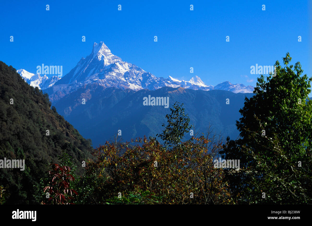 A mountain scenery, Nepal, Himalaya Stock Photo - Alamy