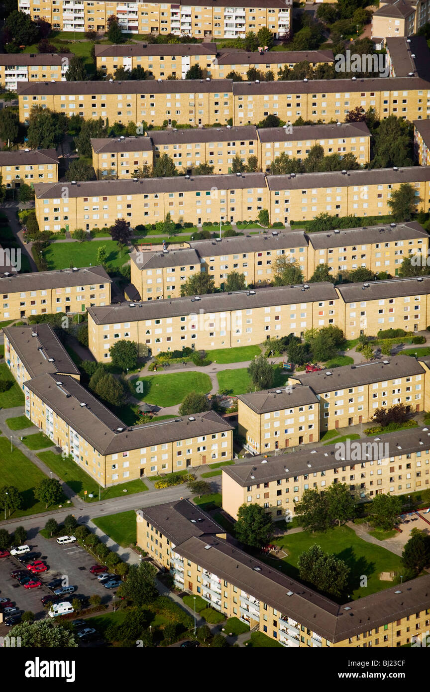Block of flats from above Stock Photo - Alamy