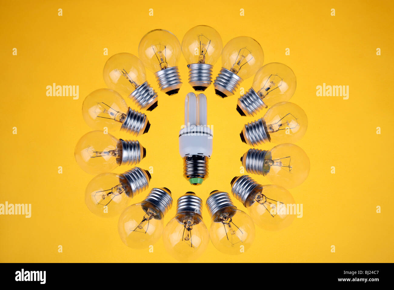 Fluorescent light and light bulbs,still life Stock Photo - Alamy