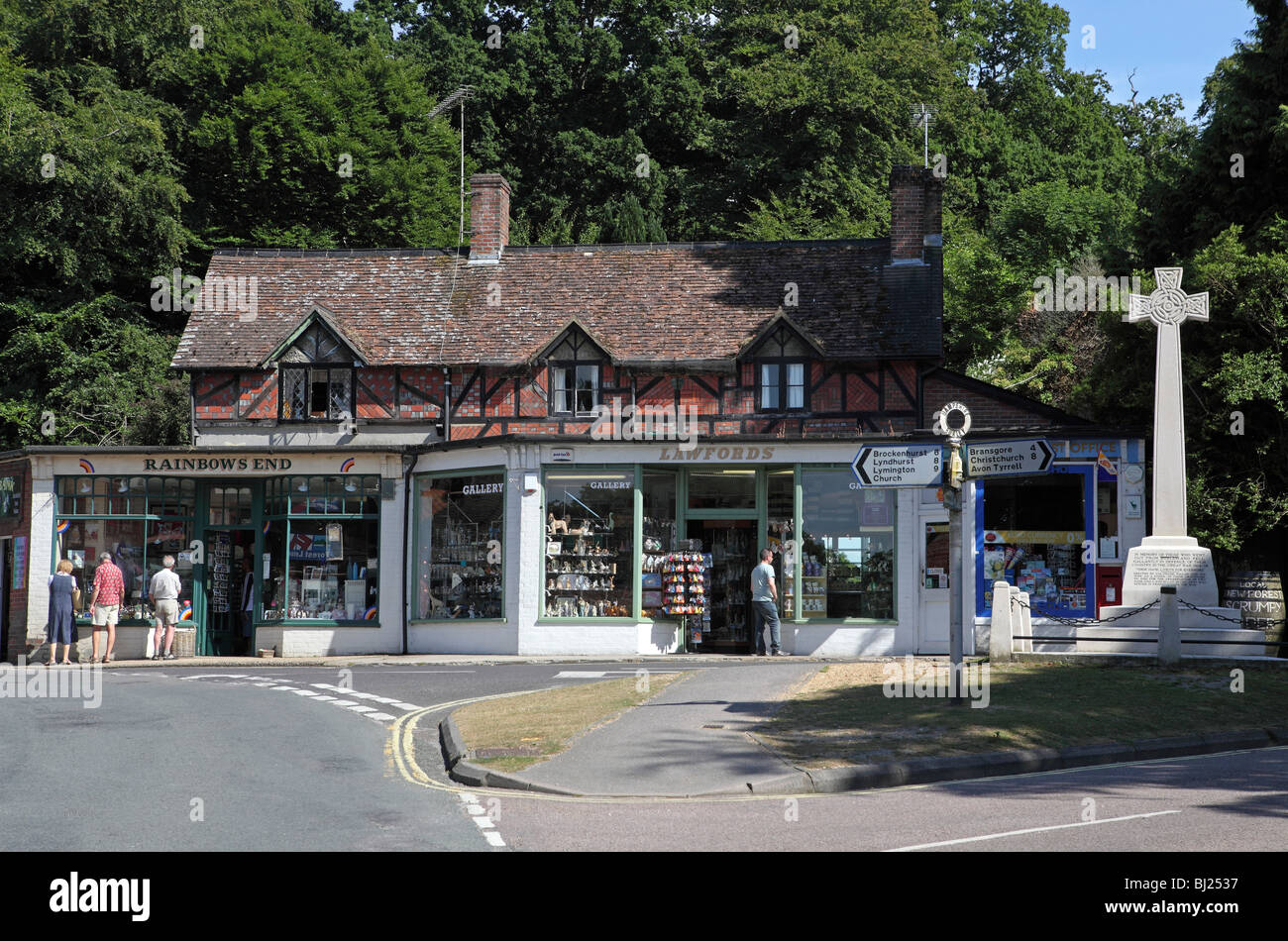 New Forest, Burley Stock Photo - Alamy