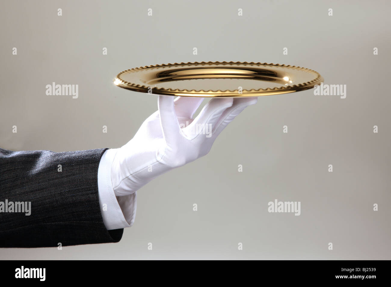 Serving tray nobody hands hi-res stock photography and images - Alamy