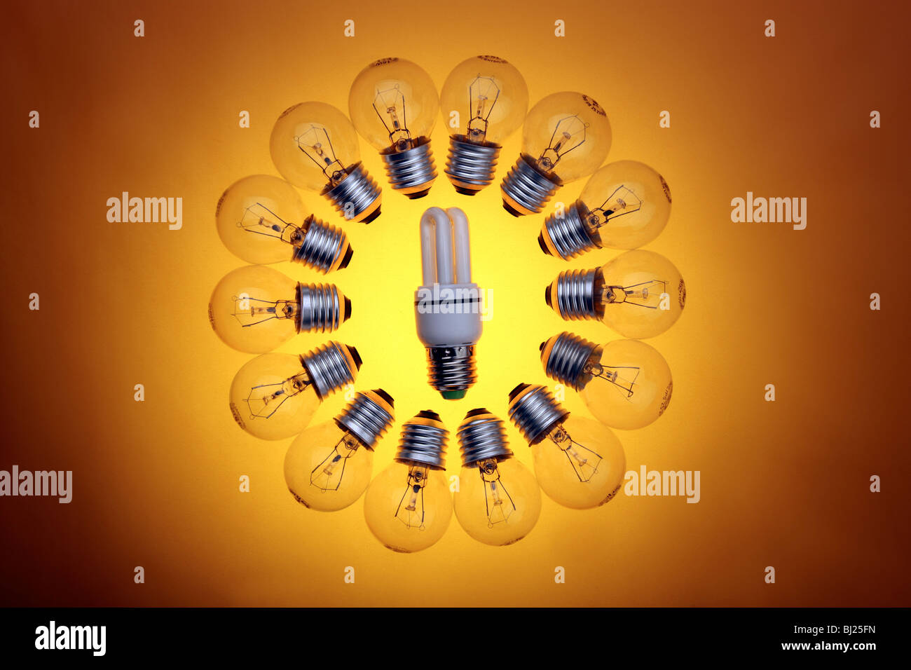 Fluorescent light and light bulbs,still life Stock Photo - Alamy