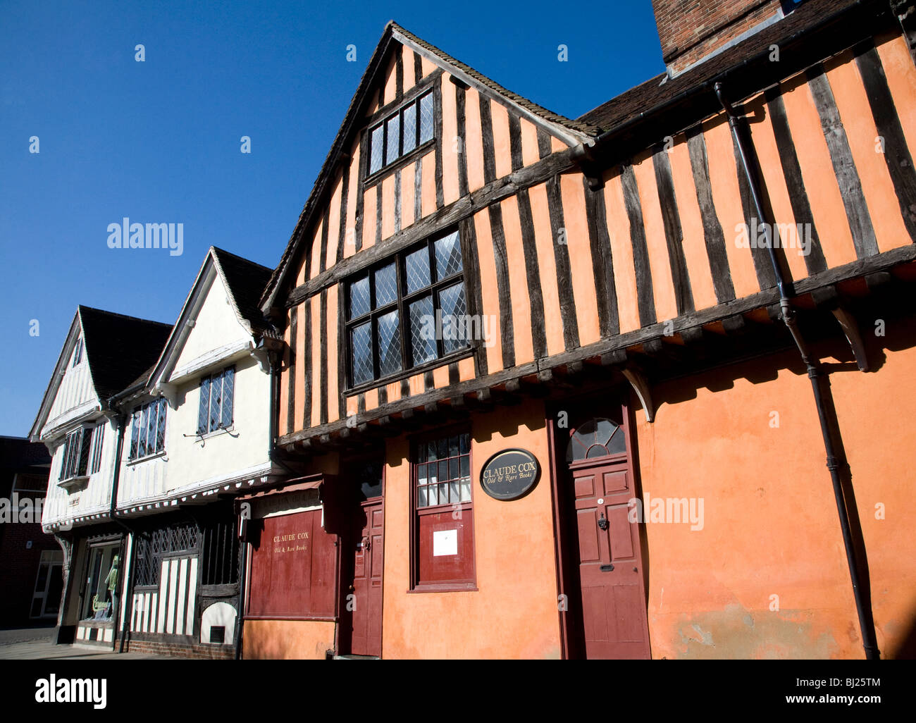Tudor buildings Silent Street Ipswich Suffolk England Stock Photo - Alamy