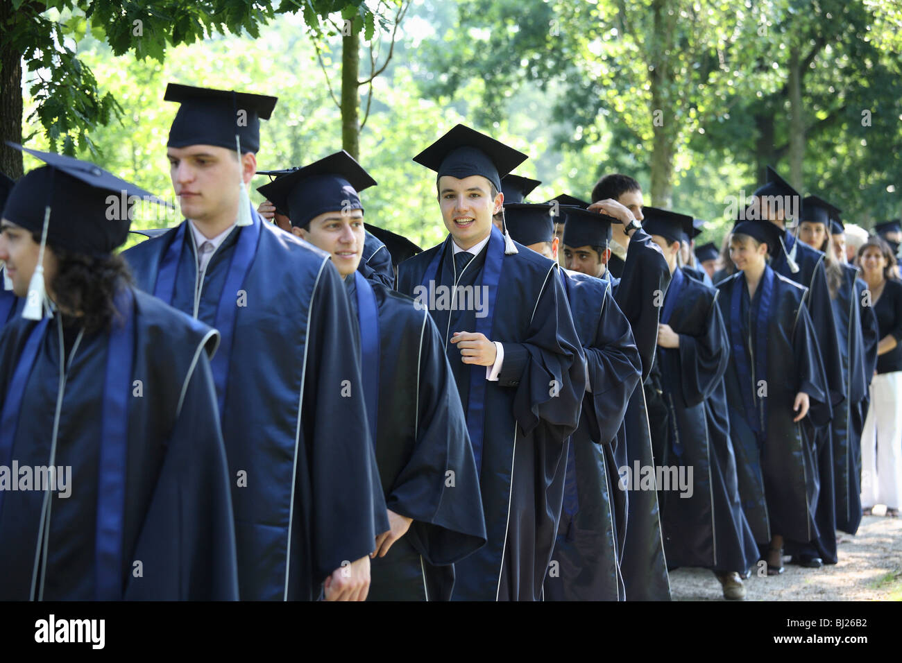 Graduation ceremony at Jacobs University, Bremen, Germany Stock Photo ...