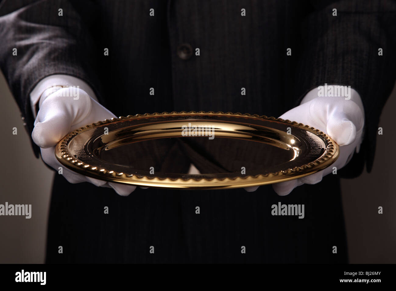 Serving tray nobody hands hi-res stock photography and images - Alamy