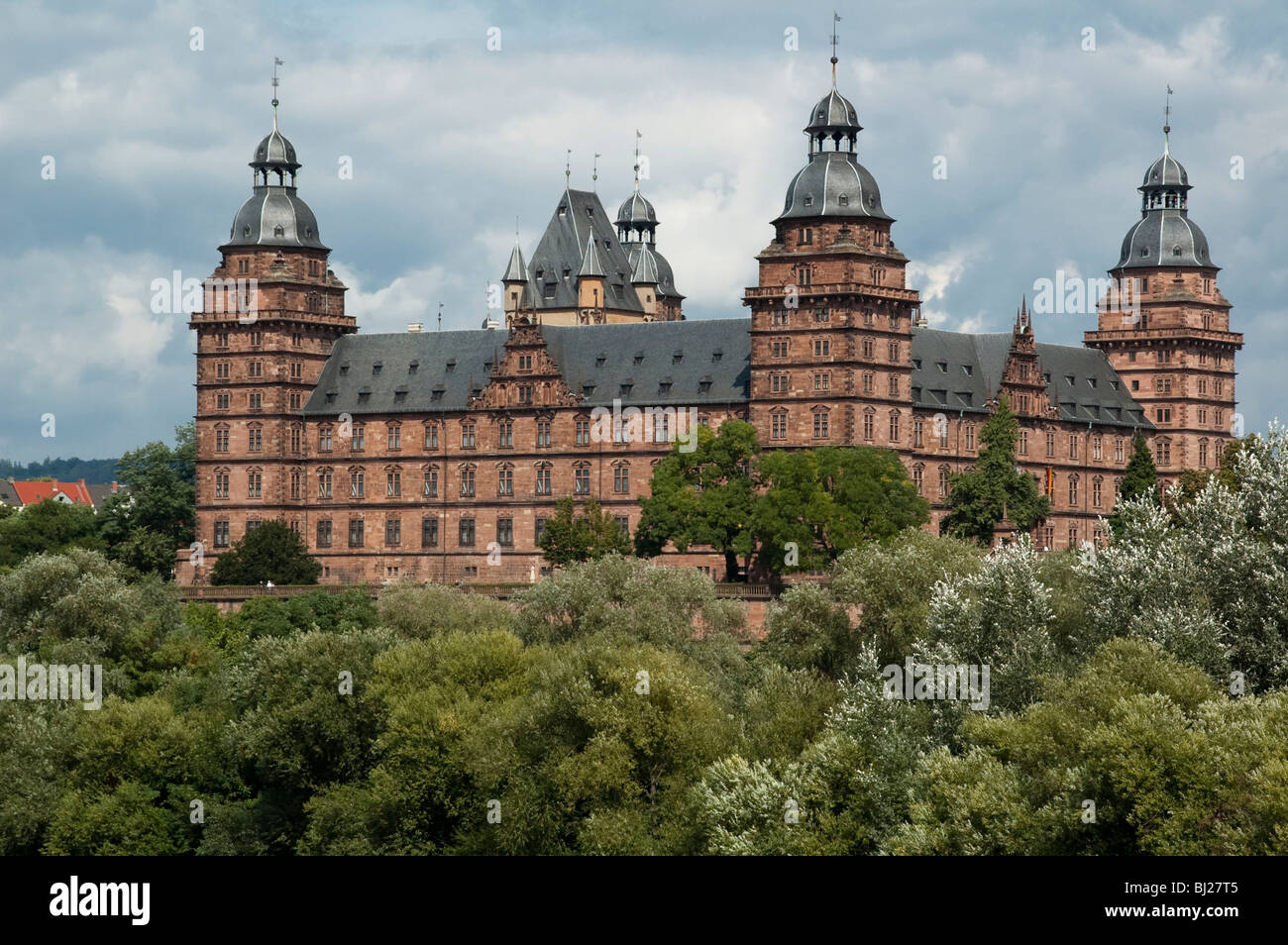 Schloss johannisburg castle aschaffenburg germany hi-res stock ...